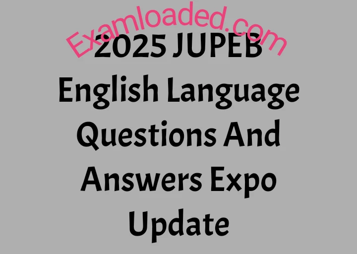 2025 JUPEB English Language Questions And Answers Expo Update